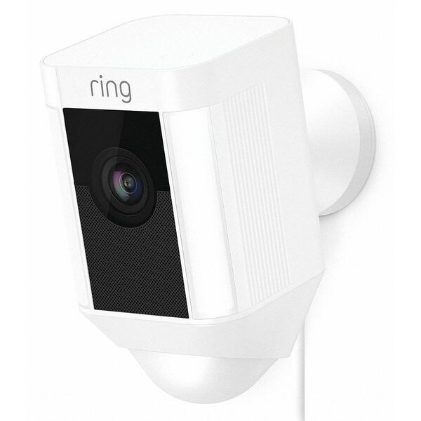 Ring Wired Surveillance Camera, White, 1080p 8SH1P7-WEN0 | Zoro