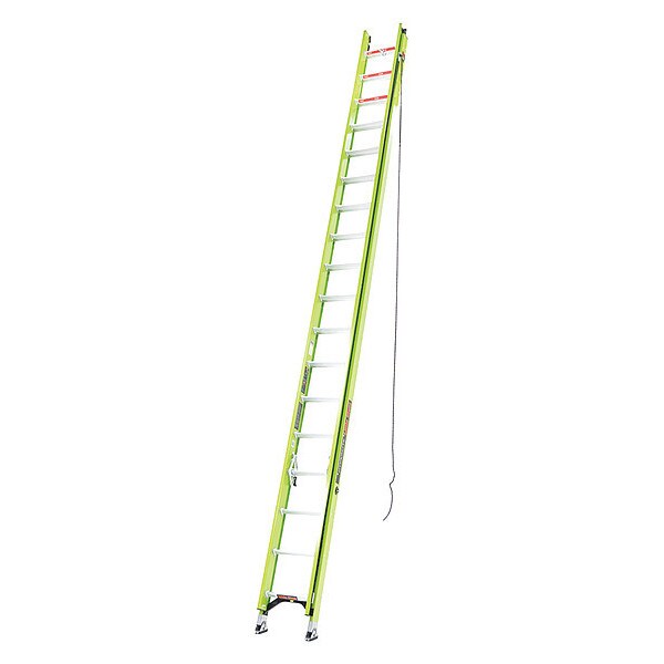 Little Giant Ladders 36 ft Fiberglass Extension Ladder, 300 lb Load ...