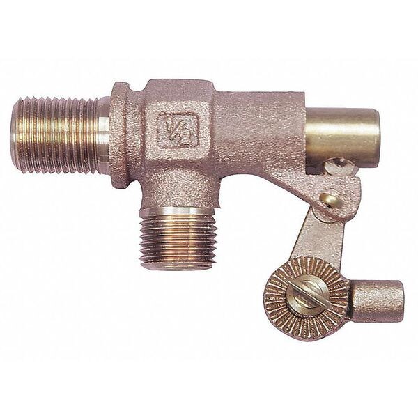 Watts Float Valve, 1/2 In, Bronze, Bulkhead Mount 500TO | Zoro