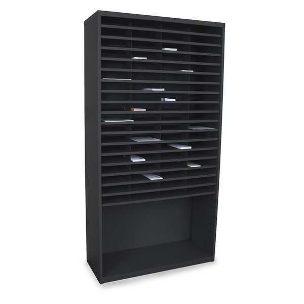 Mailroom Horizontal Sorter w/72 Pockets UTMSH72/BK | Zoro