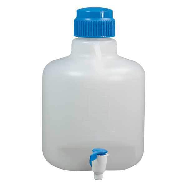 Zoro Select Carboy, 10 L Capacity - mL, 2.6 gal Capacity - oz, Screw On ...