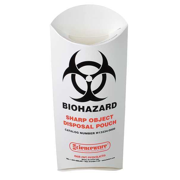 Sp Scienceware Biohazard Sharp Object Pouch, PK200 H13234-0000 | Zoro