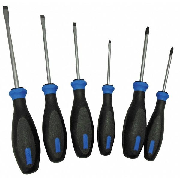Witte Screwdriver Set, Slotted/Phillips, 6 Pc 9T 670063 | Zoro