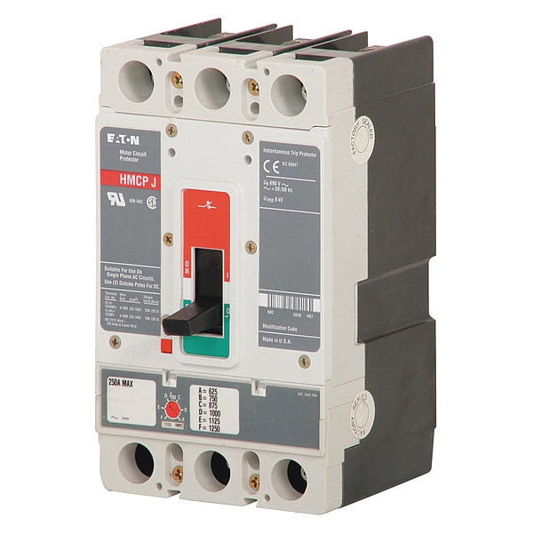 EATON 50A, 3 pole Molded Case Circuit Breaker, HMCP, 600V AC, - HMCP050K2C