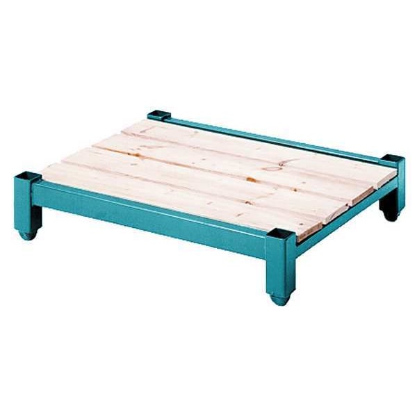 Steel King Stack Rack Base, 48x42,4000 lb, Wood Deck HD4248SFWDHSVG | Zoro