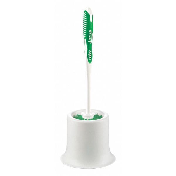 Libman Toilet Brush with Caddy, 5 1/2 in Brush Length, Polypropylene ...