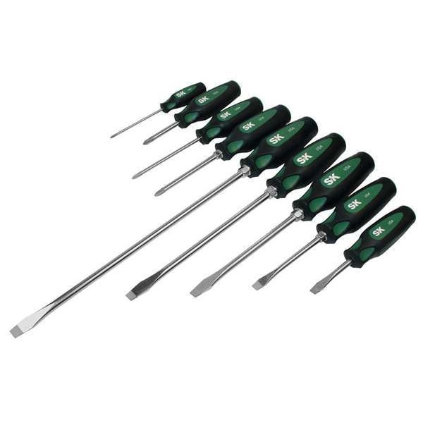 Sk Professional Tools Screwdriver Set, Slotted/Phillips, 9 Pc 86007 | Zoro