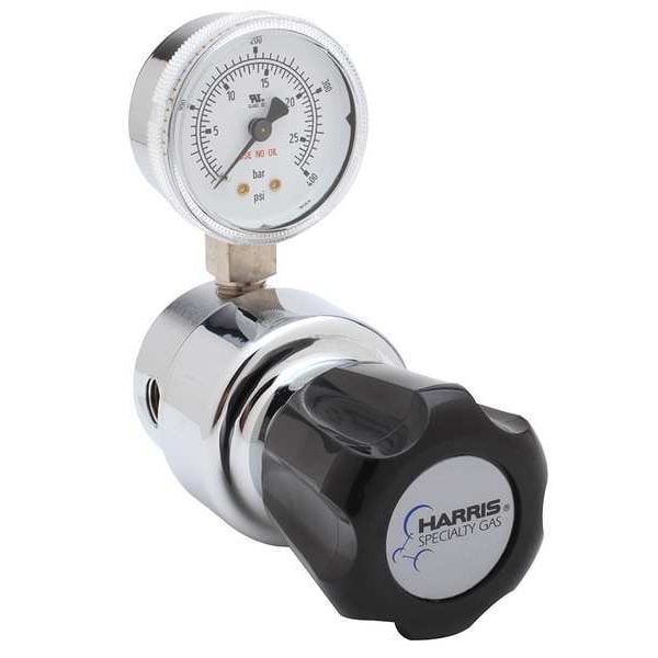 Harris High Purity Gas Regulator, Argon, Helium, Nitrogen, Single Stage ...