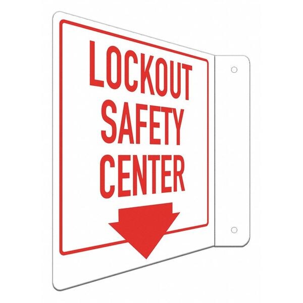 Lyle No Header, Lockout Safety Center (w/Down Arrow), 8 in W x 8 in H ...