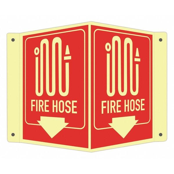 Lyle Safety Sign, 7-1/2" W, 6" H, 0.040" Thick LCVB-0009-GA_4x6 | Zoro