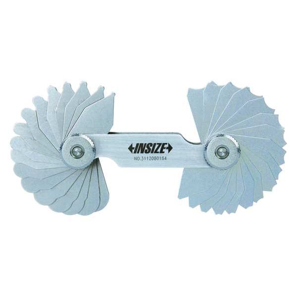 Insize Radius Gage, Range 1/32 to 1/4" 4801-15E | Zoro