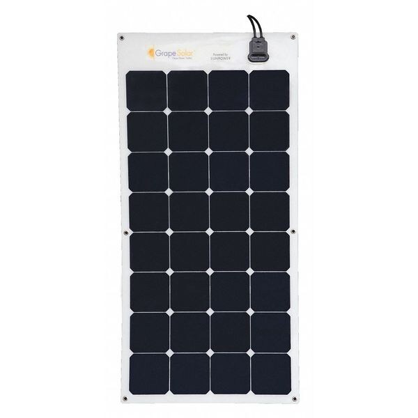 Grape Solar Solar Panel, 100W Nominal Output GS-FLEX-100W | Zoro