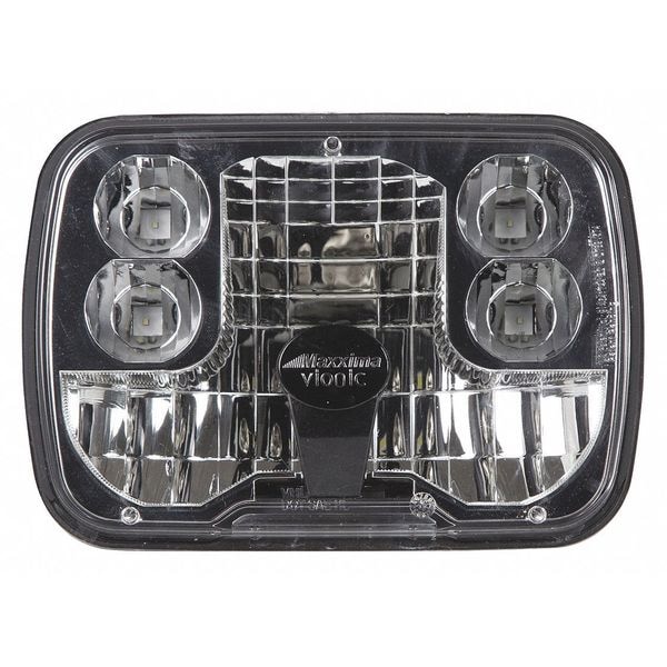Maxxima Headlight, LED, 8" L x 5-1/2" W, Black VHL-5X7HILO | Zoro