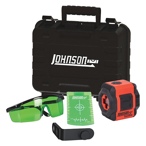 Johnson Level & Tool Laser, Grn, Horizontal/Vertical Projection 40-6601 ...