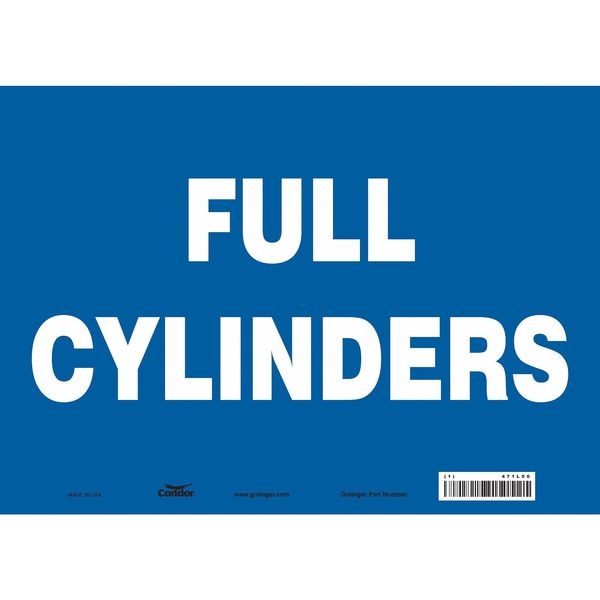 Condor Safety Sign, 10 in Height, 14 in Width, Vinyl, Horizontal ...