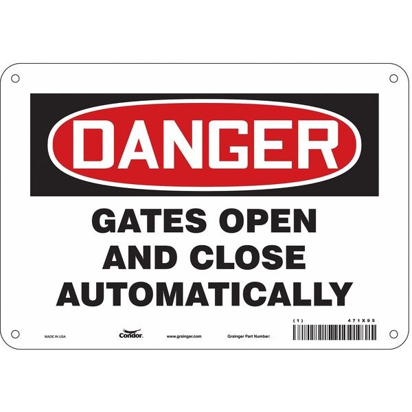 Condor Danger, Gates Open And Close Automatically, 10 in W x 7 in H ...