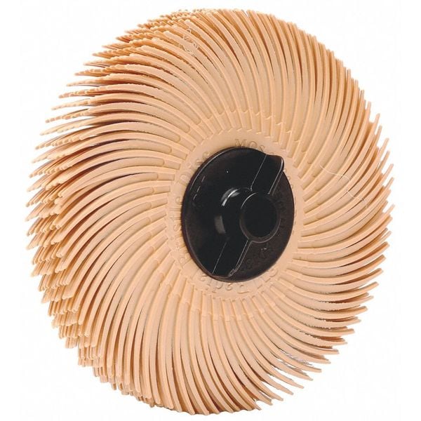 Scotch-Brite Radial Bristle Disc, 3'' dia., Arbor Hole 7000046161 | Zoro