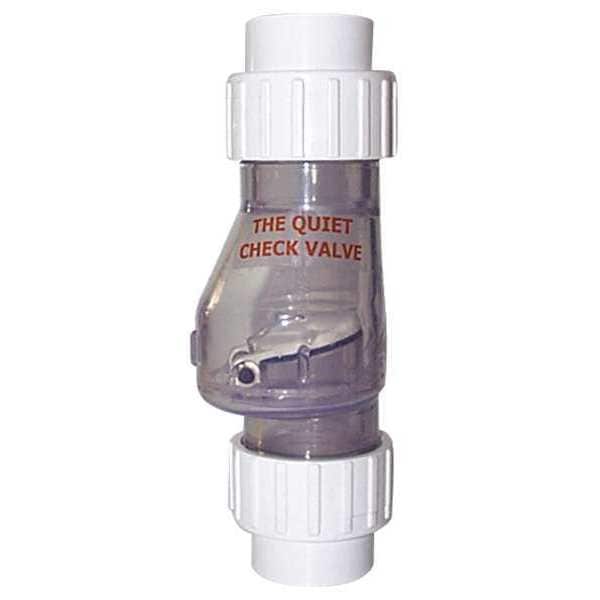 Magic 1-1/2" Slip Clear PVC Silent Check Valve B-0823-15C | Zoro