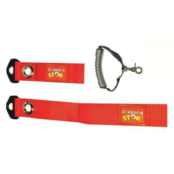 Ez Wrap N Stor Strap with Handle, Red, Nylon, 12 in. L EZWRAPNSTORSYS ...