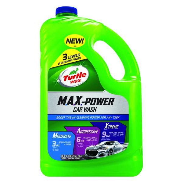 Turtle Wax Vehicle Soap, Max Power Concentrated, Bottle, 100 fl oz, 10. ...