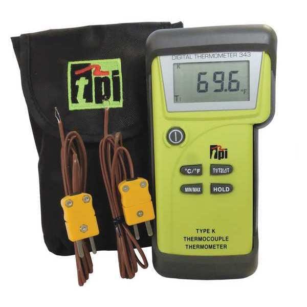 Test Products International Dual Temperature Thermometer, 2 Inputs ...