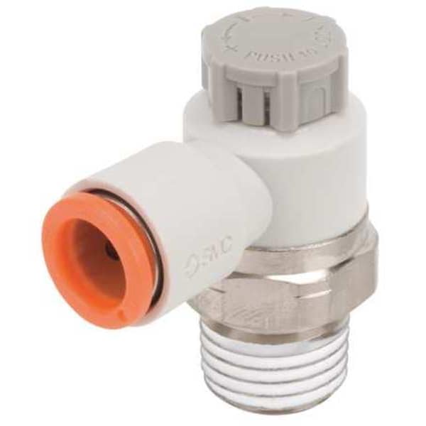 Smc Speed Control Valve, 1/4 In, NPT x Tube AS2201F-N02-07SA | Zoro