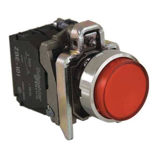 Schneider Electric Illuminated Push Button, 22 mm, 1NO/1NC, Red XB4BW14B5 | Zoro