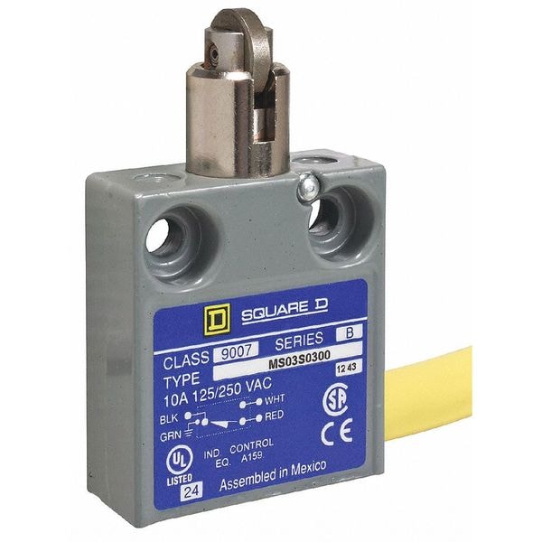 Telemecanique Sensors Limit Switch, Cross Roller, Plunger, SPDT, 10A ...