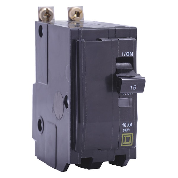 SQUARE D 20A, 2 pole Miniature Circuit Breaker, QO, 120/240V AC, - QHB220