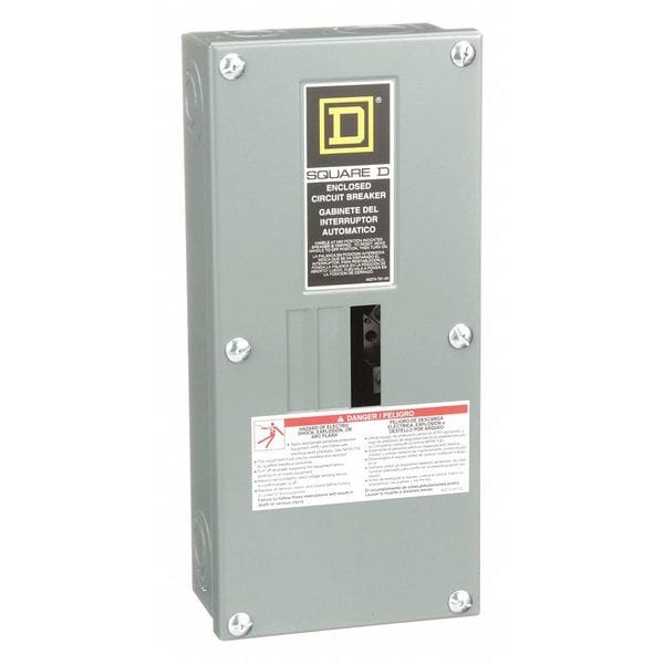 SQUARE D QO Circuit Breaker Enclosure 100A, 3, 240V, Main Lug, - QO3100BNS