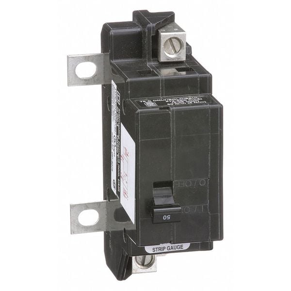 SQUARE D 50A, 2 pole Miniature Circuit Breaker, QO, 240V AC, - QOM50VH