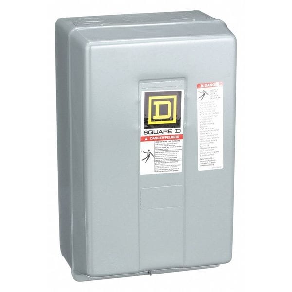 Square D Contactor, Type L, multipole lighting, electrically held, 30A ...