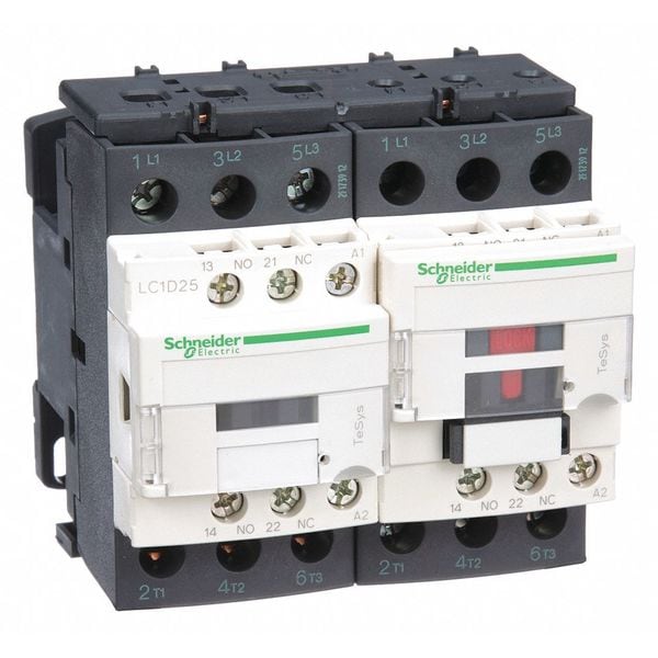 Schneider Electric IEC Magnetic Contactor, 1NC/1NO, 120V AC, 3 P ...