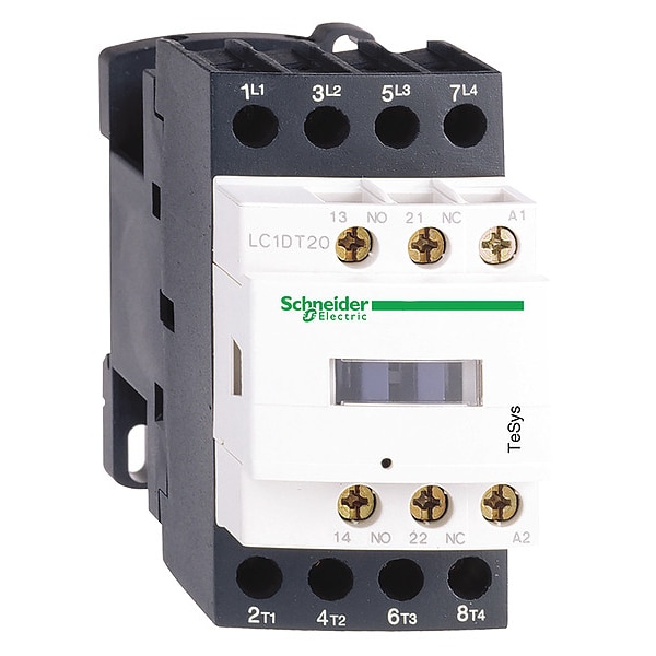 Schneider Electric IEC Magnetic Contactor, 4 Poles, 240 V AC, 25 A ...