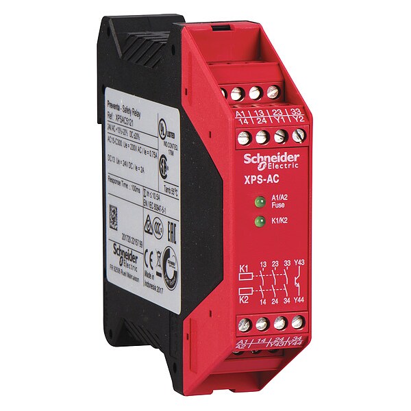 Schneider Electric Safety Relay 300V 25A Preventa XPSAC5121 | Zoro