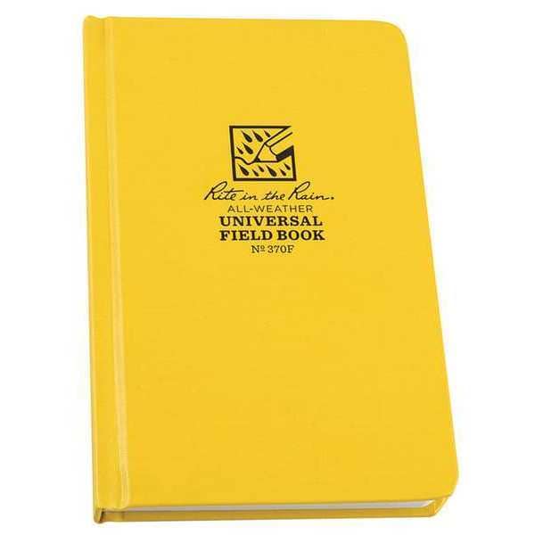 Rite In The Rain Book, Universal, 80 Sheets, Yellow Cover 370F | Zoro