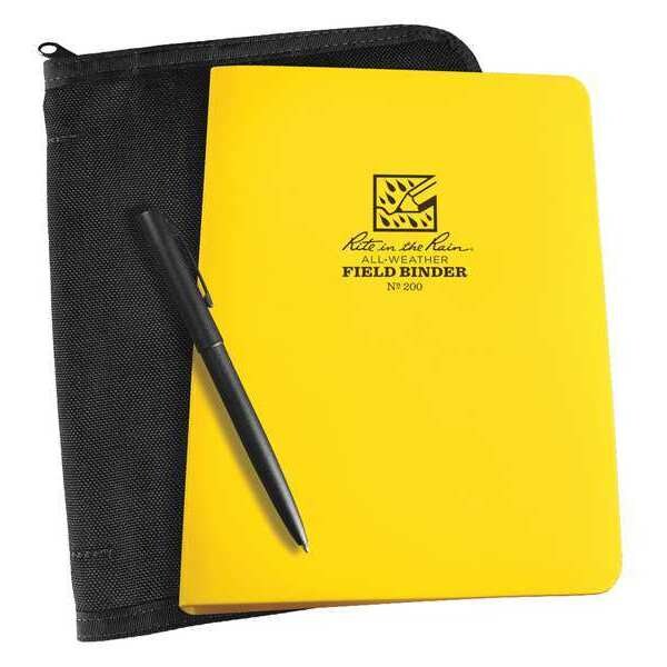 Rite In The Rain Binder Kit, 4-5/8 in x 7 in Sheet, 32lb 200B-KIT | Zoro
