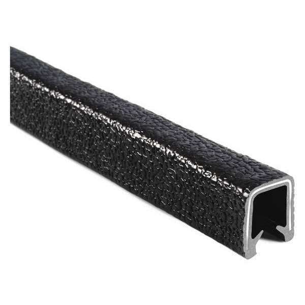 Trim-Lok Edge Trim, PVC, Metal, 100 ft Length, 11/16 in Overall Width ...