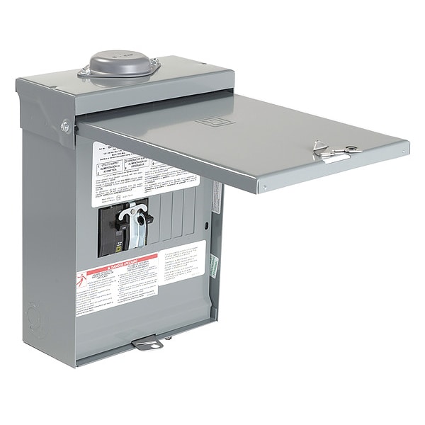 Square D Generator panel, QO, 1 phase, 4 spaces, 8 circuits, 50A main ...