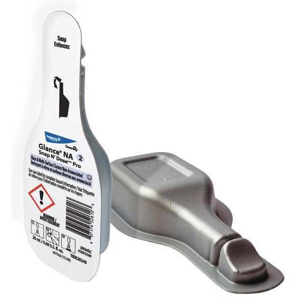 Diversey Liquid Glass Cleaner Concentrate, 20mL, Clear Blue, Unscented ...