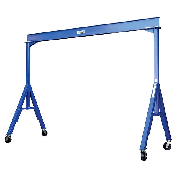 Zoro Select Fixed Gantry Crane, Steel, Blue, 6000 lb. FHS-6-15 | Zoro
