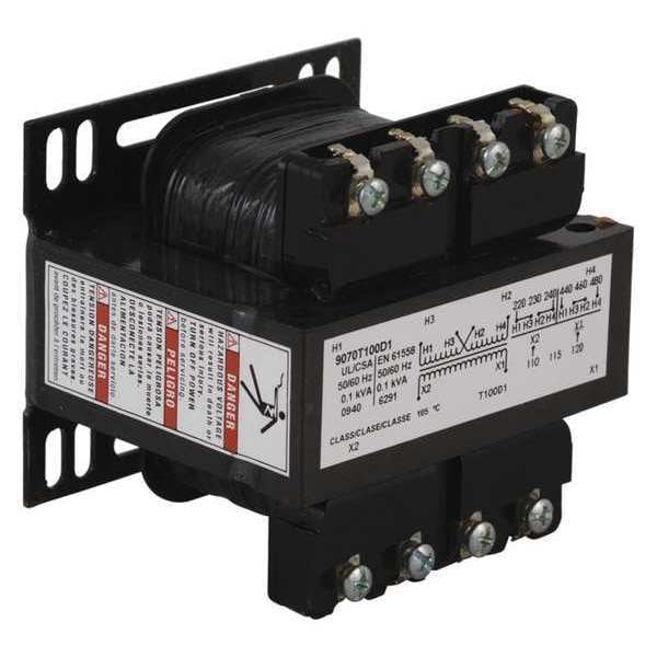 Square D Control Transformer, 100 VA, Not Rated, 120/240V, 240/480V ...