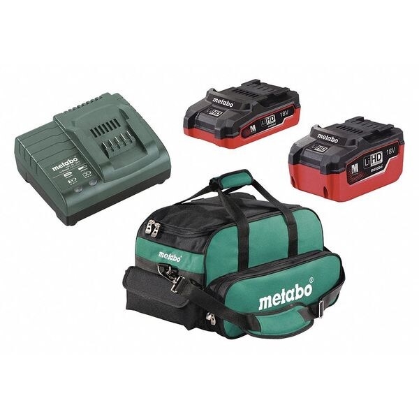 Metabo Battery Pack and Charger Kit, 18V, 5.5Ah, Li-Ion US625342011 | Zoro