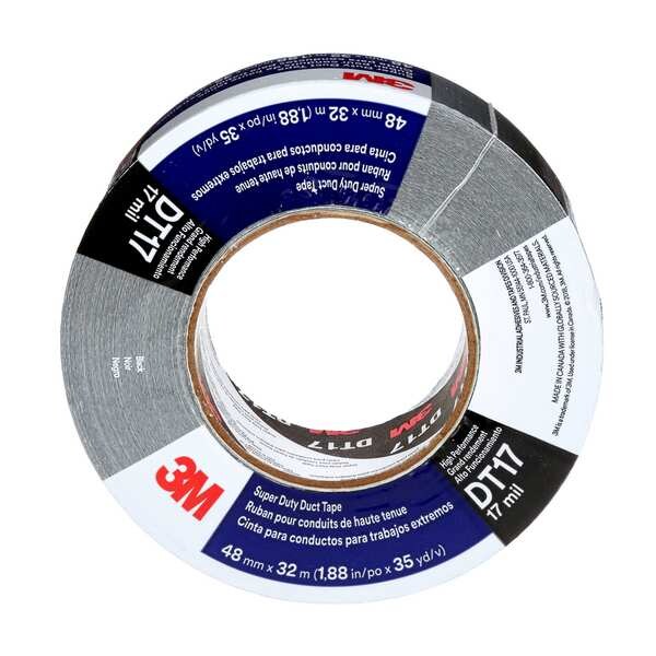 3M Duct Tape, Black, 35 yd L, 1-7/8 in W DT17 | Zoro