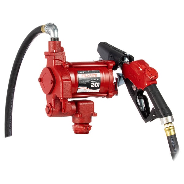 Fill-Rite Fuel Transfer Pump, 115V AC, 20 gpm Max. Flow Rate , 1/3 HP ...