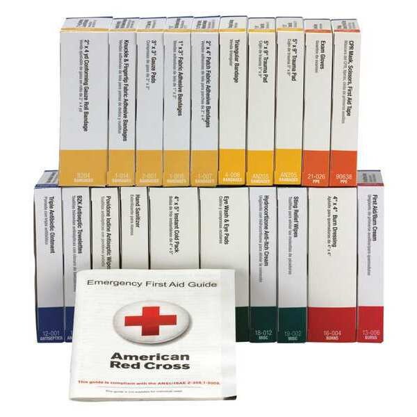 First Aid Only Unitized Cardboard, 50 Person 90611 | Zoro