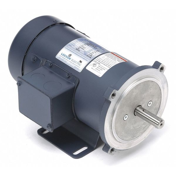 Leeson DC Permanent Magnet Motor, 1/2 HP, 1,750 Nameplate RPM, 56C ...