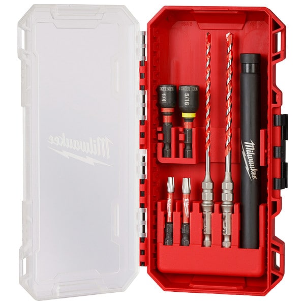 Milwaukee Tool 7 pc. SHOCKWAVE Impact Duty Carbide Hammer Drill Bit for ...