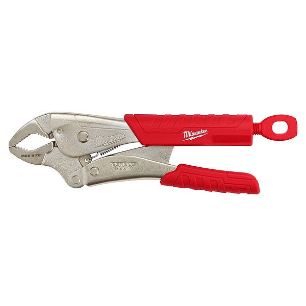 MILWAUKEE 10 in Torque Lock Straight Jaw Locking Pliers with MAXBITE ...