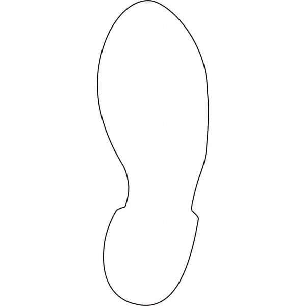 Condor No Header, *RIGHT FOOT MARKER*, 3 in W x 8 1/4 in H, Footprint ...